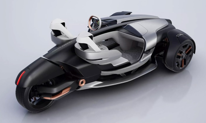 Yamaha to unveil unique 3-wheeled electric motorcycle: Futuristic movie ...