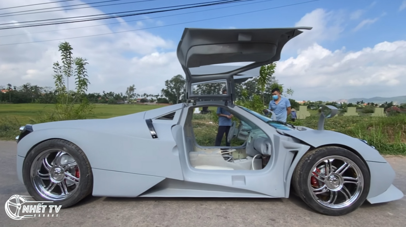 Quảng Ninh youth group completes homemade Pagani Huayra from old Toyota ...