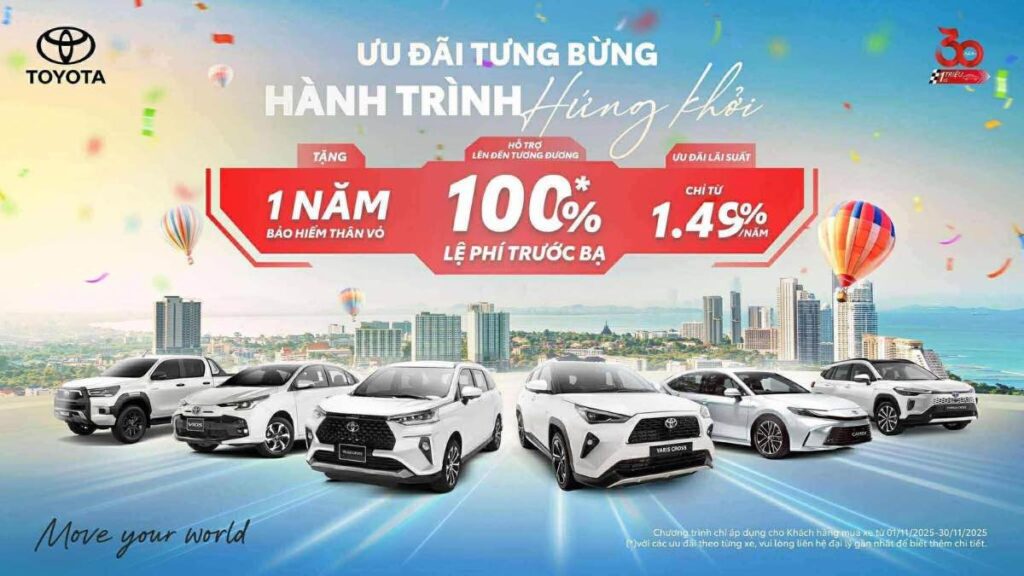 Toyota Vietnam Sells 8,000 Cars in October 2025, Launches November ...